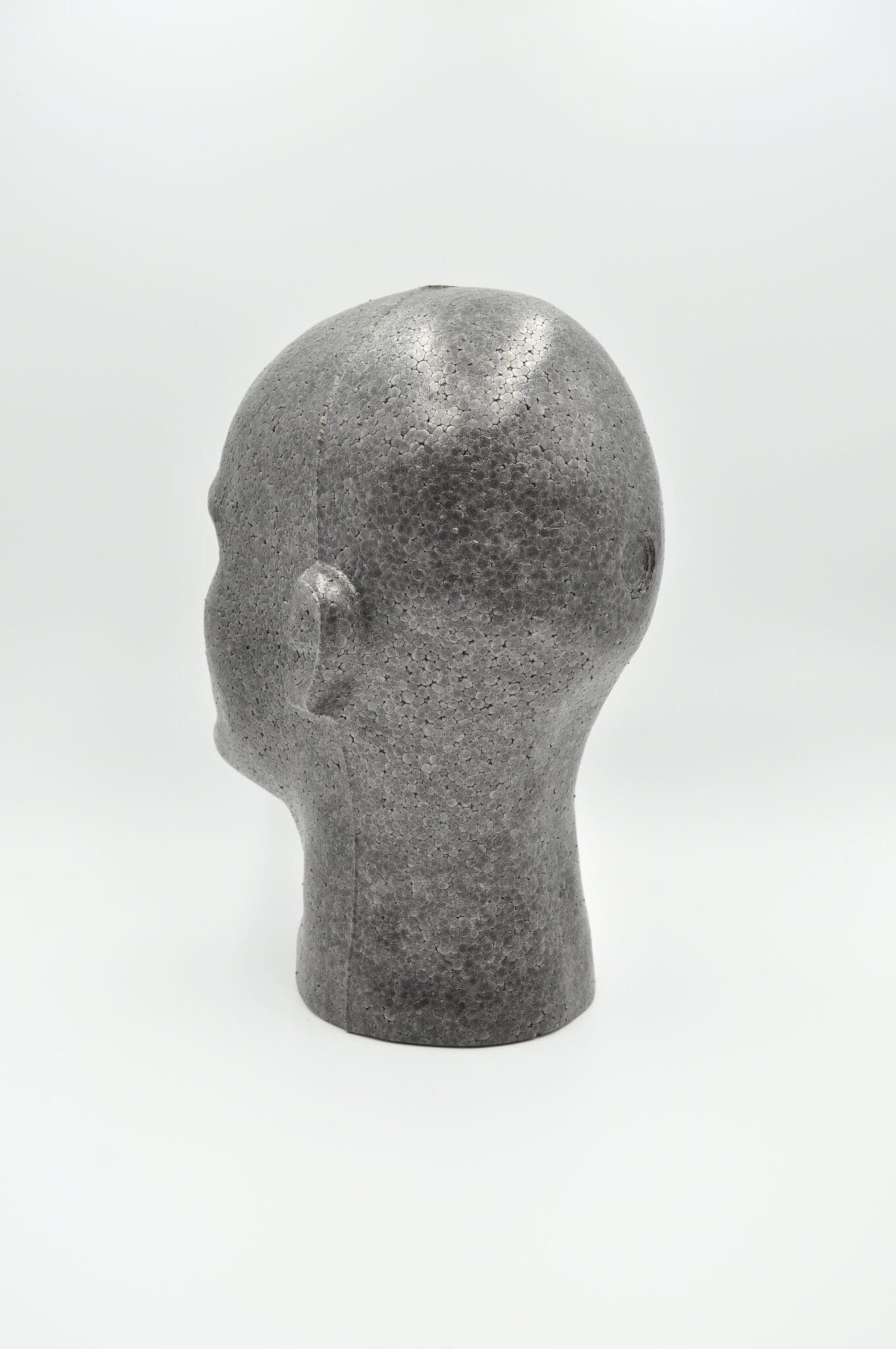 Hairess Male Full-face Styrofoam Styling Head, Gray - Treat Project B.V.