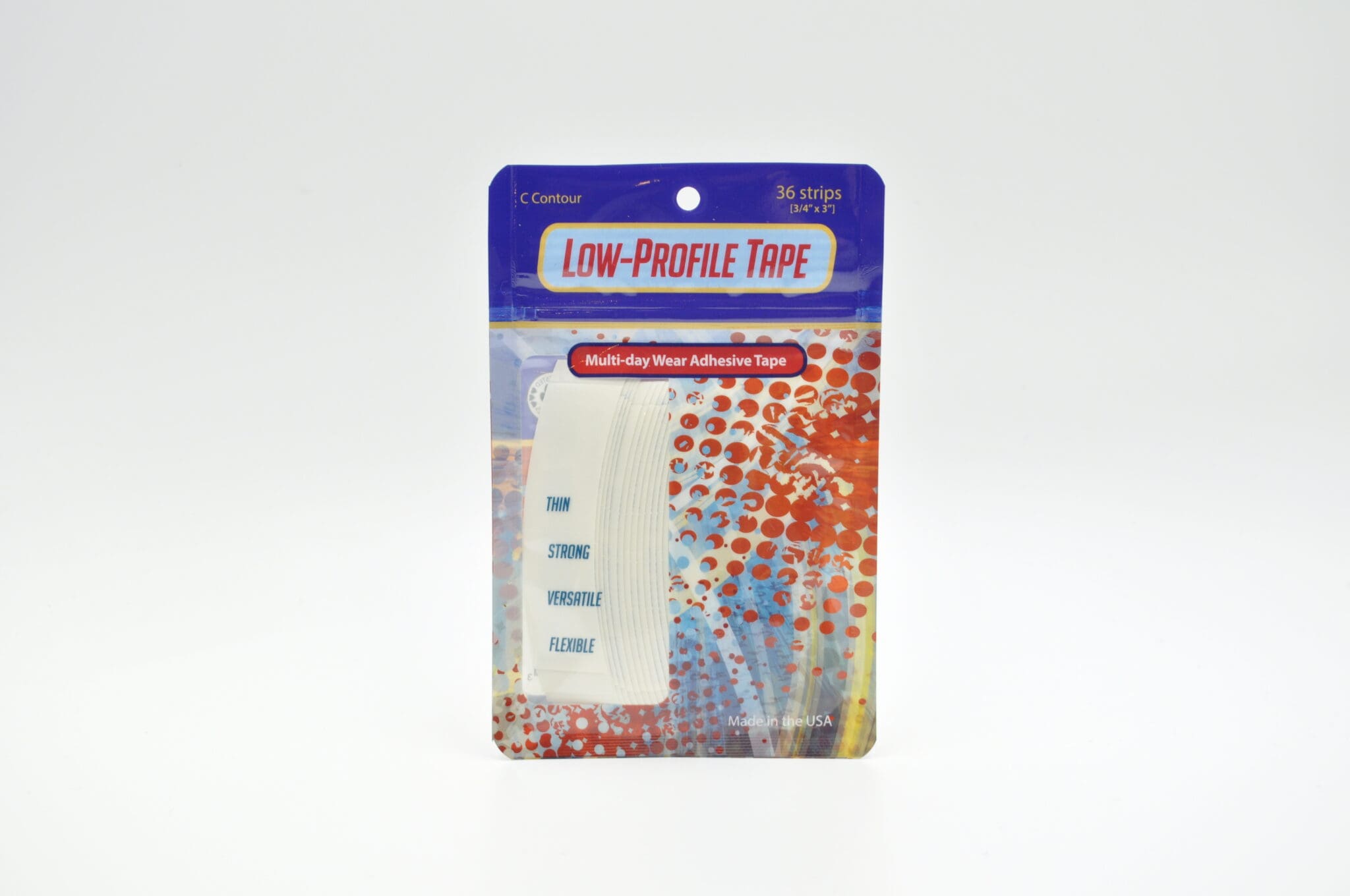 Supertape Low Profile A Contour Tape Strips, 3 inches (2.5cm x 7.5cm ...